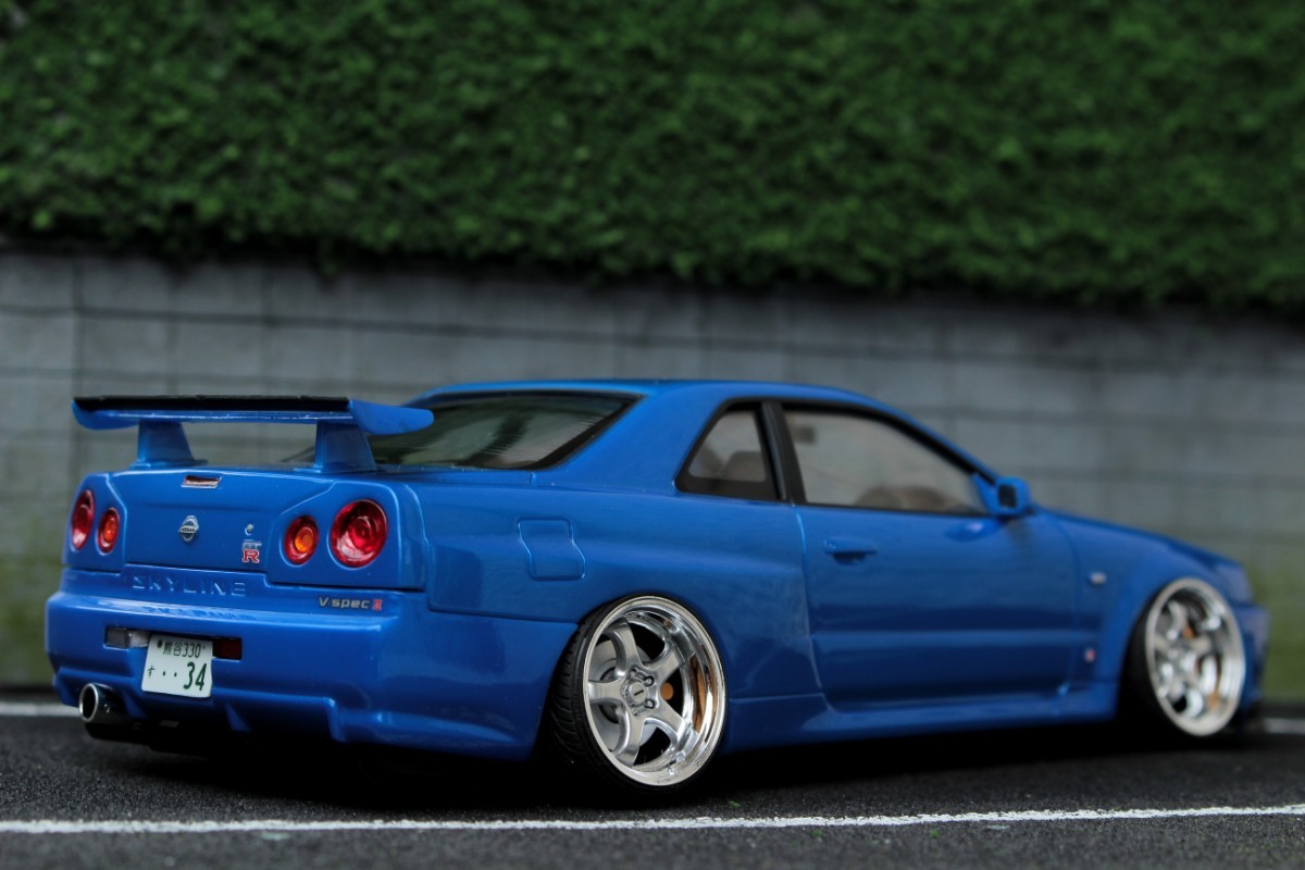 1/24 アオシマ スカイライン bnr34 gt-r 完成品 stance rb26(完成品)｜売買されたオークション情報、yahooの商品情報をアーカイブ公開 - オークファン ...