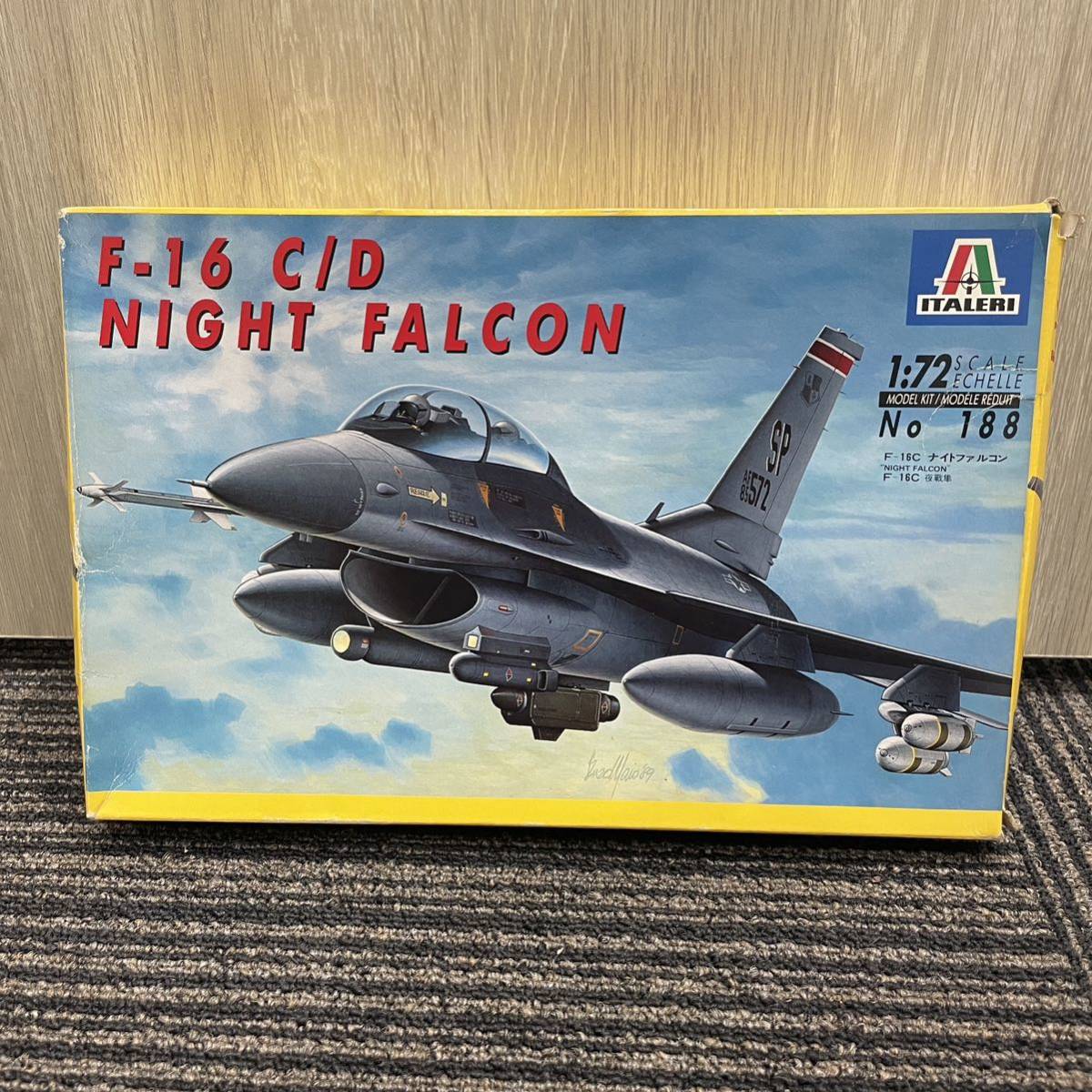 Yahoo!オークション - 1円〜 未組立 1/72 ITALERI F-16 C/D NIGHT FALC...