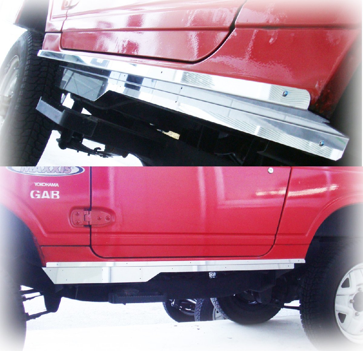 Yahoo!オークション - ジムニー・ハードカット用サイドシルガードType....