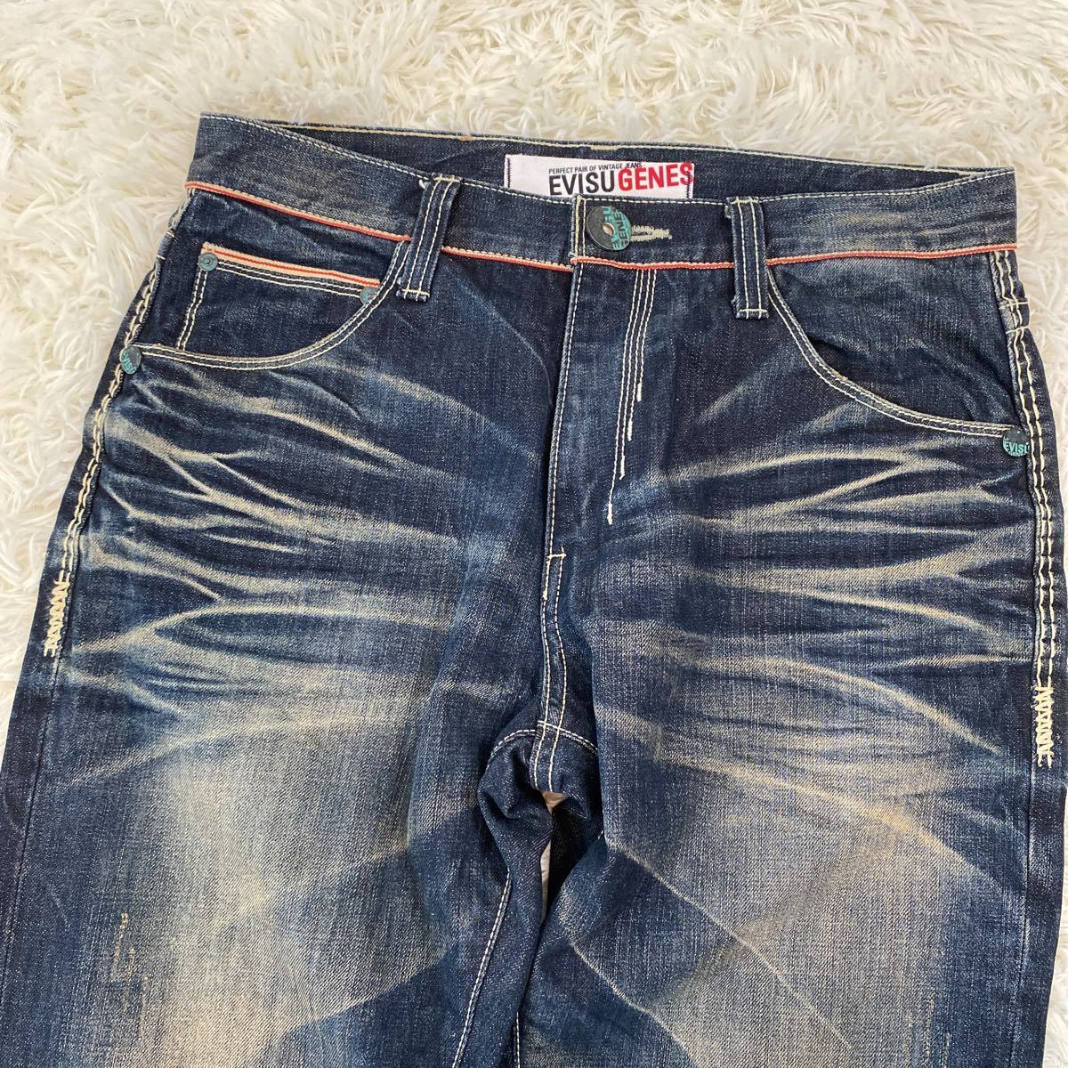 Yahoo!オークション - EVISU GENES エヴィス デニムパンツ サイズ32