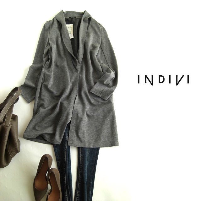 インディヴィINDIVIカーディガン グレー 38 Mサイズ(Mサイズ)｜売買されたオークション情報、yahooの商品情報をアーカイブ公開 - オークファン（aucfan.com）