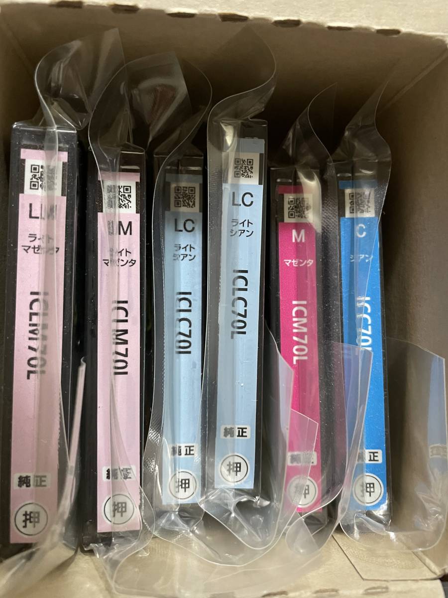 Yahoo!オークション - 【新品】EPSON純正 インクカートリッジ6本 IC6CL...