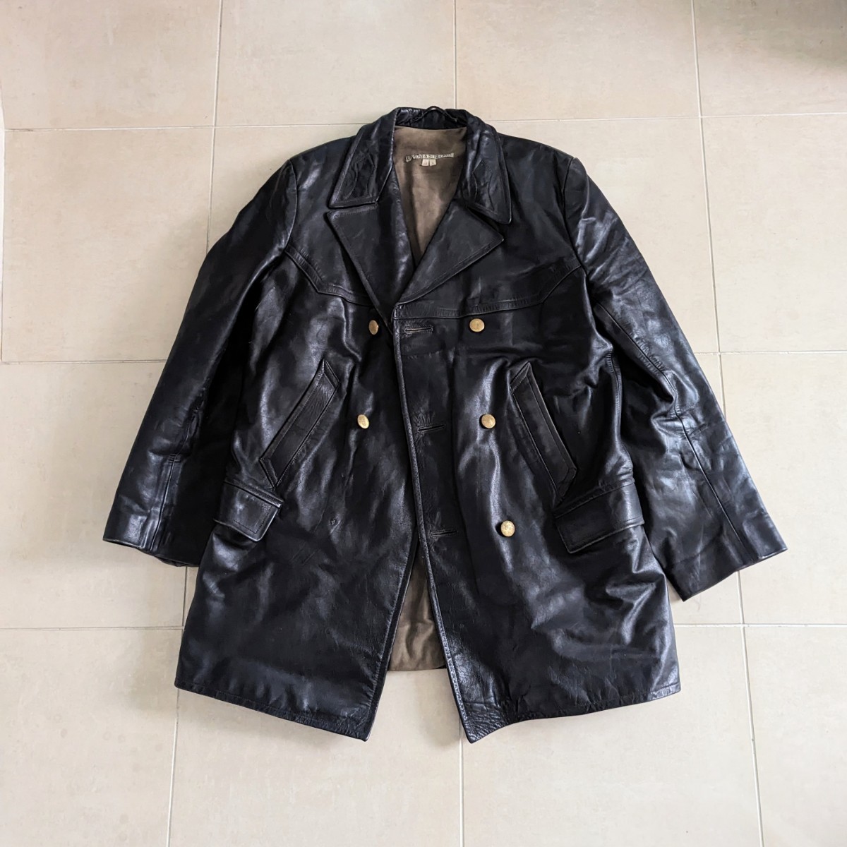 Yahoo!オークション - 30s 40s ナチス ドイツ軍 Uボート レザーコート ...