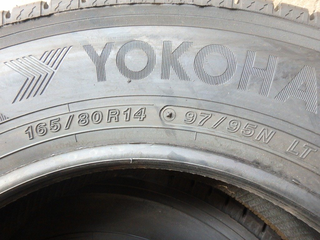 Yahoo!オークション - D313-2 未使用 送料無料【165/80R14 97/95(8PR)...