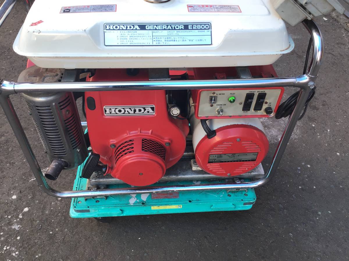 Yahoo!オークション - HONDA 発電機 100/200v E2800