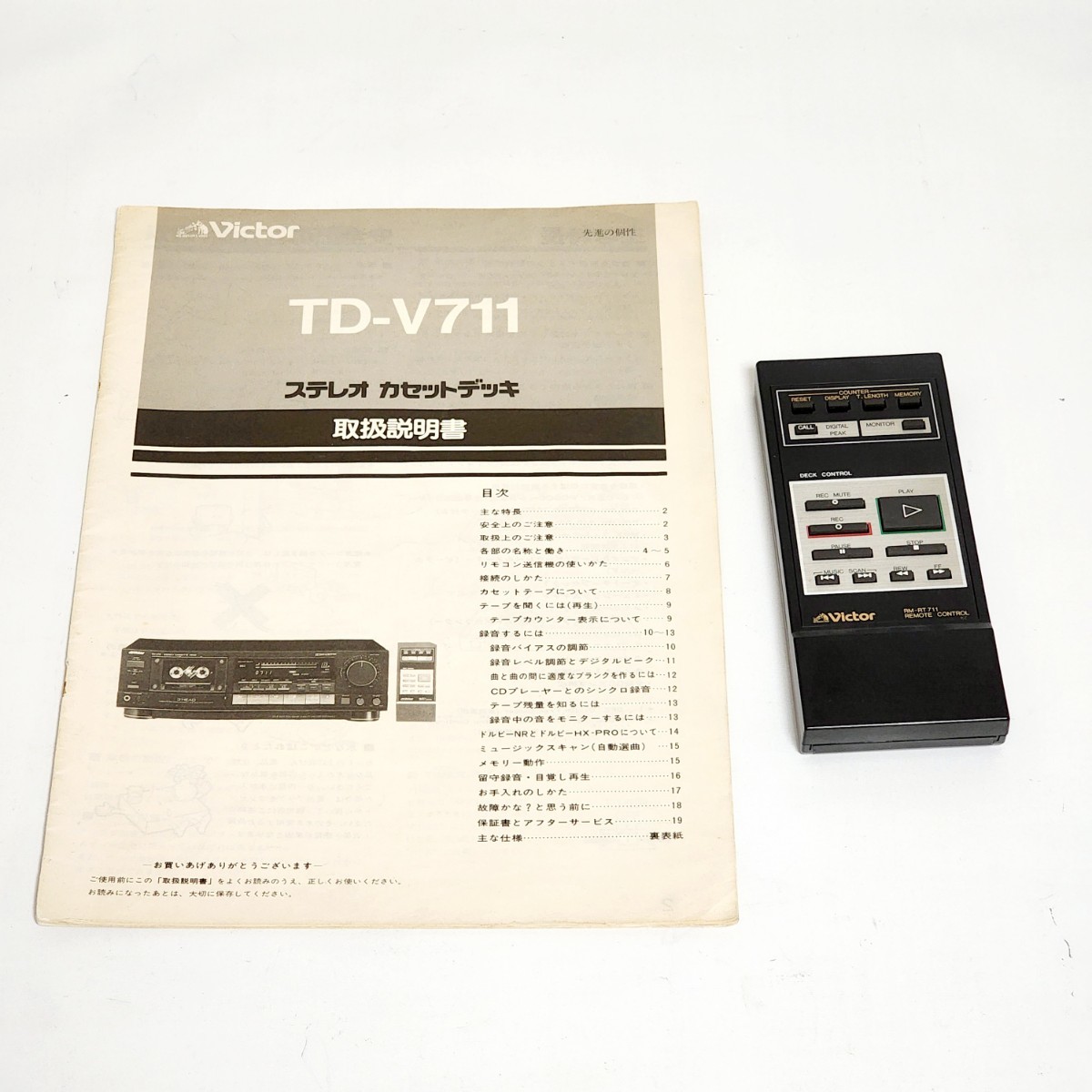 Yahoo!オークション - Victor TD-V711 カセットデッキ