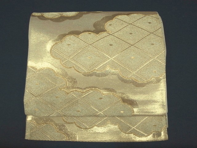 Yahoo!オークション - 袋帯 0357 大幅値下げ 金 雲取り（レターパック...