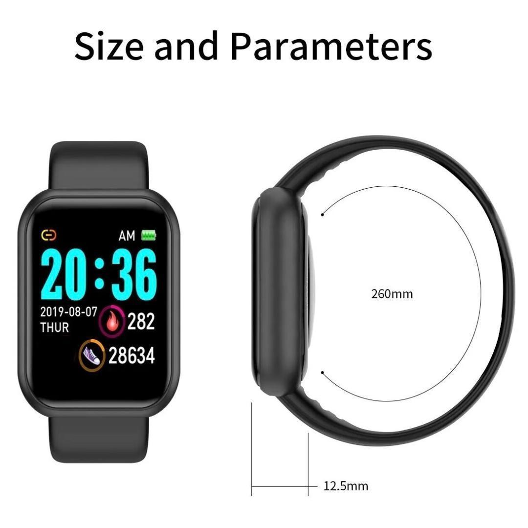 Yahoo!オークション - 新品 Y68 スマートウォッチ Lefun シリコンベル...