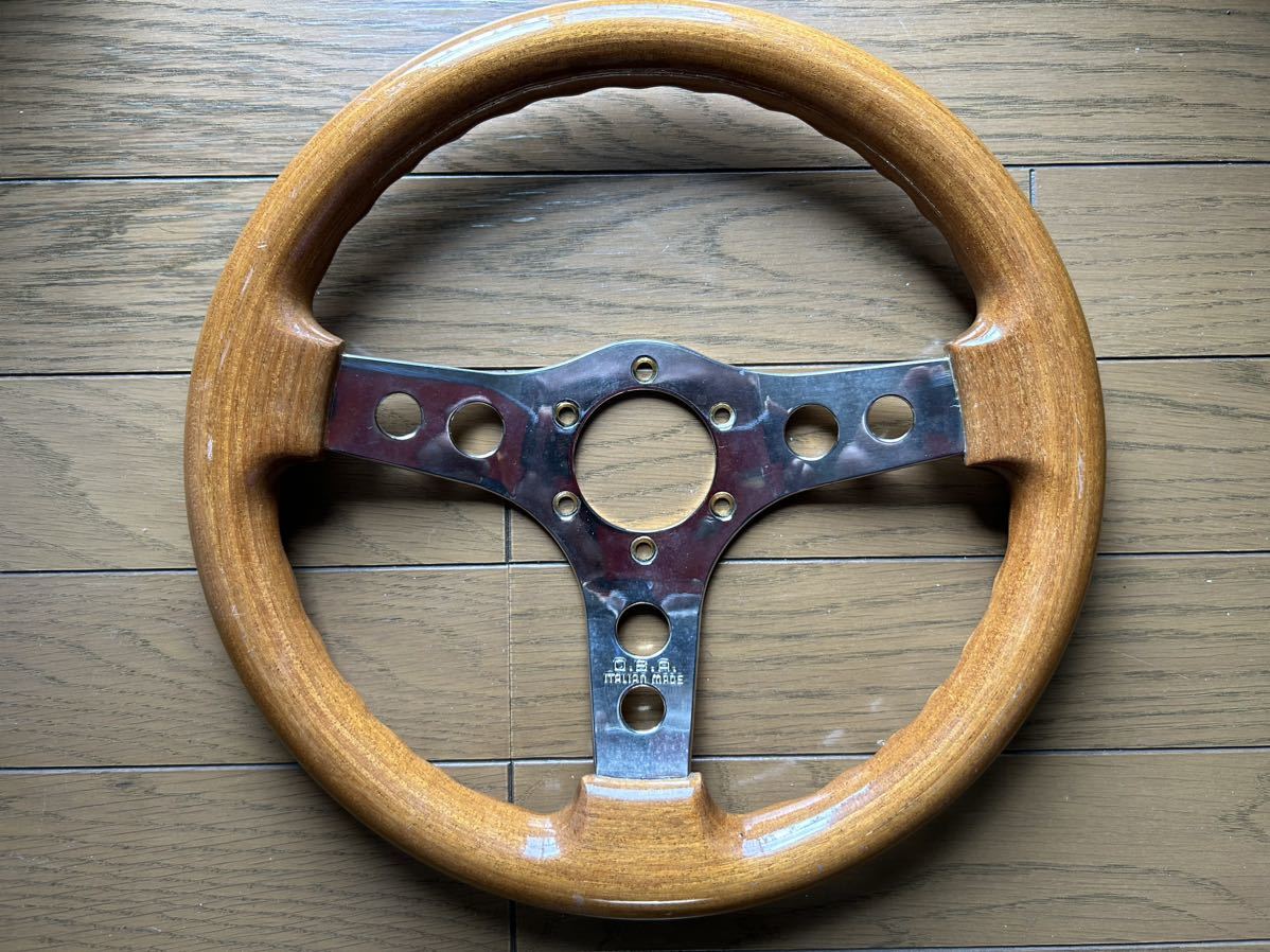 Yahoo!オークション - OBA 32パイ ウッドステアリング 中古品 当時物 ...