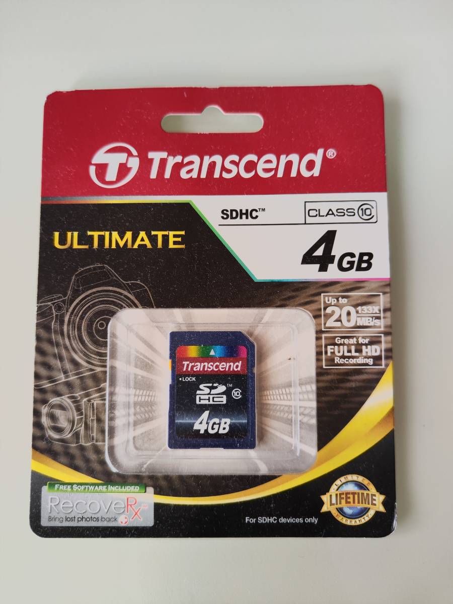 Yahoo!オークション - Transcend SDHCカード 4GB Class10 【未使用品】