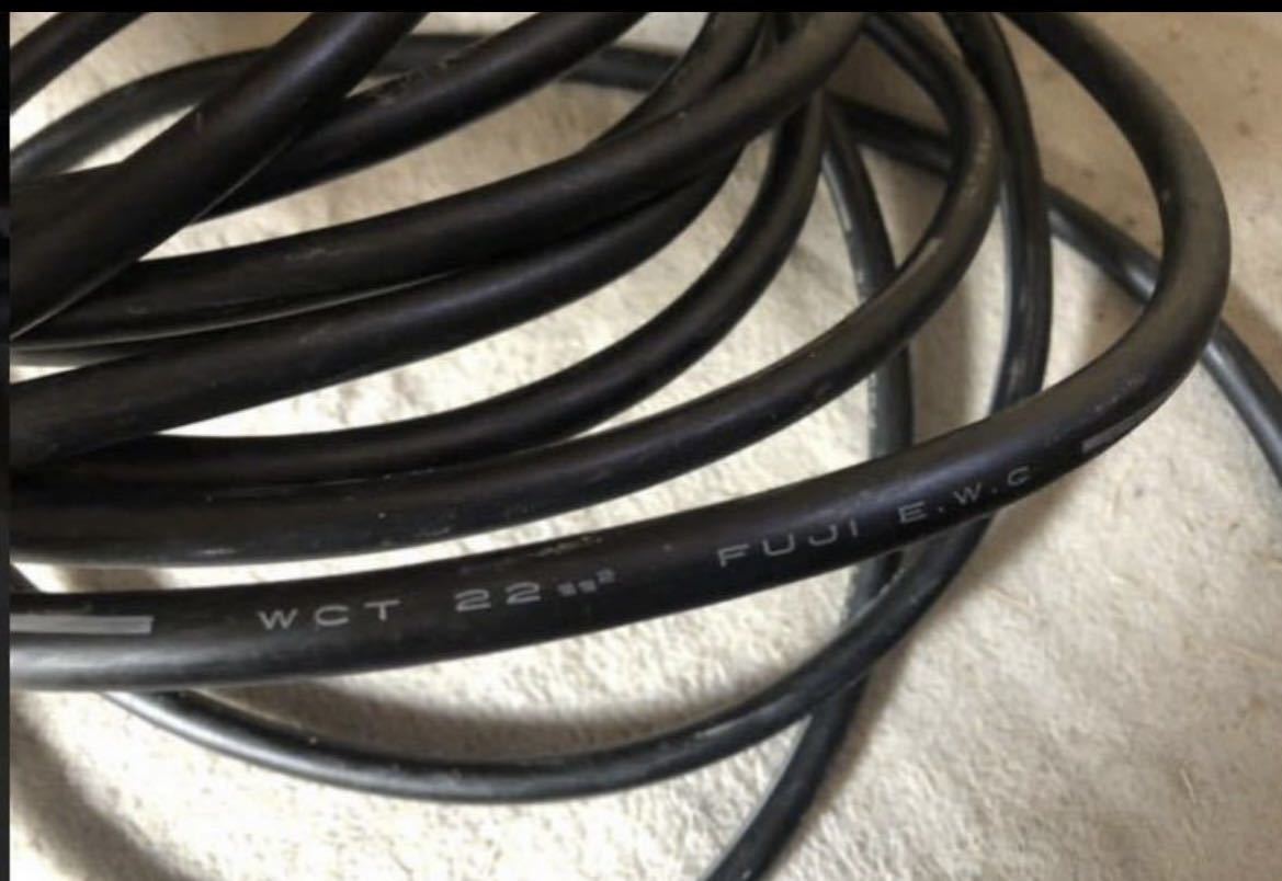 Yahoo!オークション - キャブタイヤケーブル WCT 22スケ 22SQ 黒色 約1...