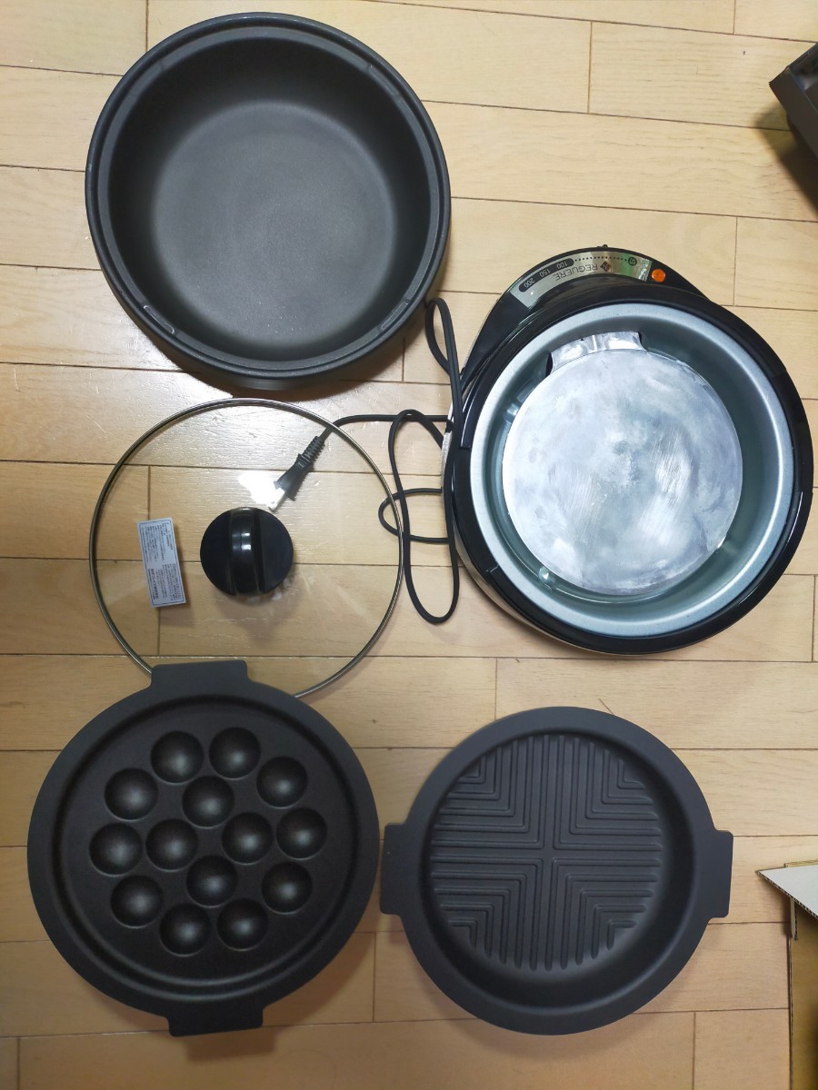 Yahoo!オークション - グリルパン3点セット RM-9272 タコ焼き 焼肉 鍋...