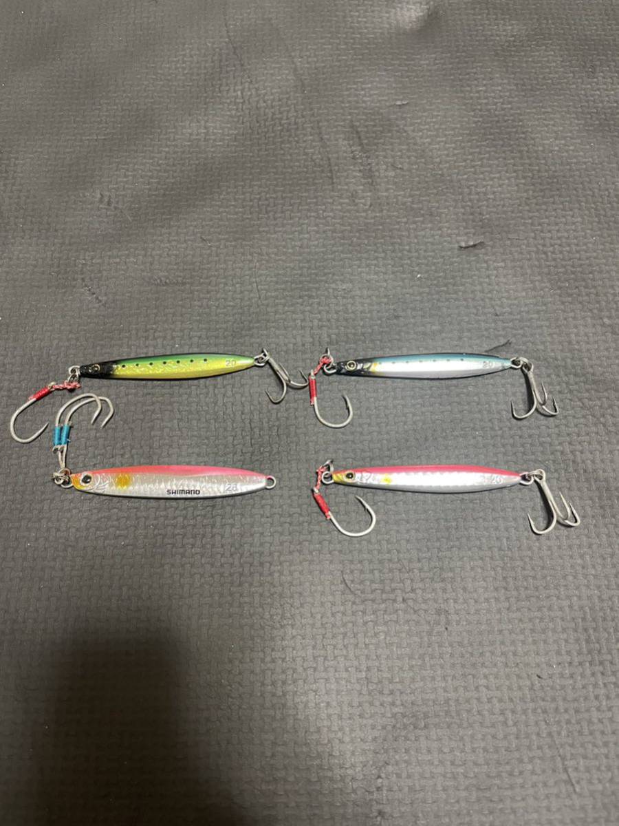 Yahoo!オークション - シマノ メタルジグ 20g 4本セット SLJ ショア ...