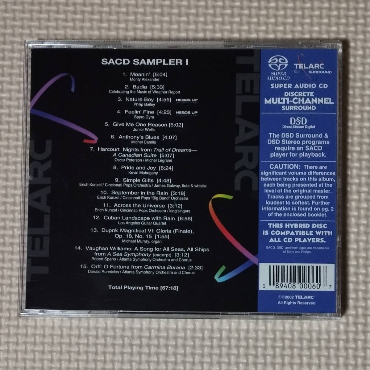 Yahoo!オークション - TELARC SACD SAMPLER Ⅰ 1 SACDハイブリッド