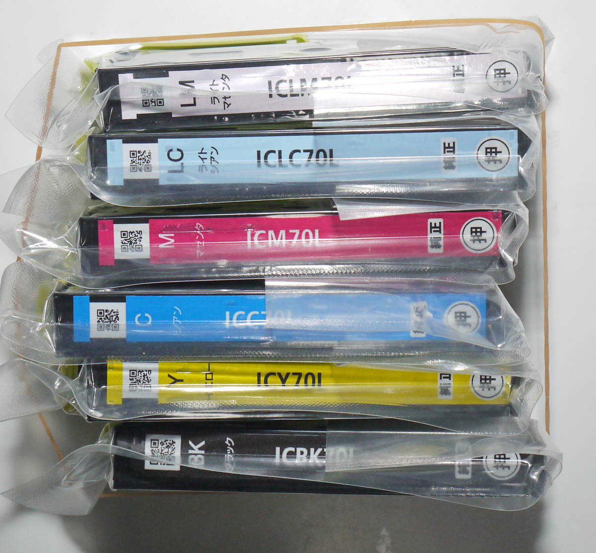 エプソン純正 ICBK70L ICM70L ICY70L ICC70L ICLC70L ICLM70L 合計6個 品 IC6CL70L相当 006(エプソン)｜売買されたオークション情報 ...
