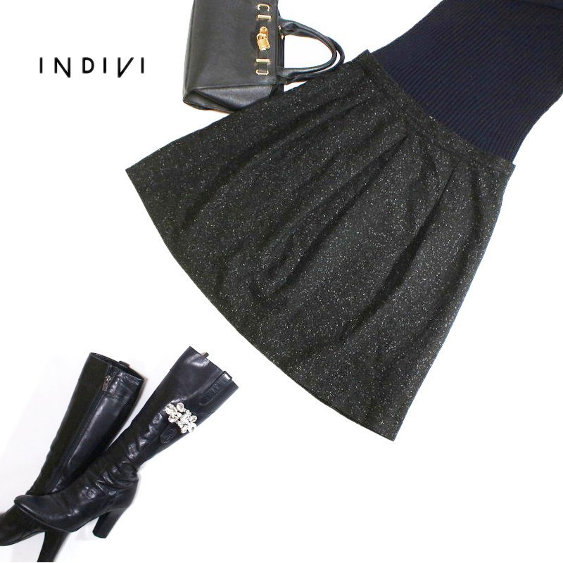 Yahoo!オークション - 美品 インディヴィ INDIVI 株) ワールド 大きい...