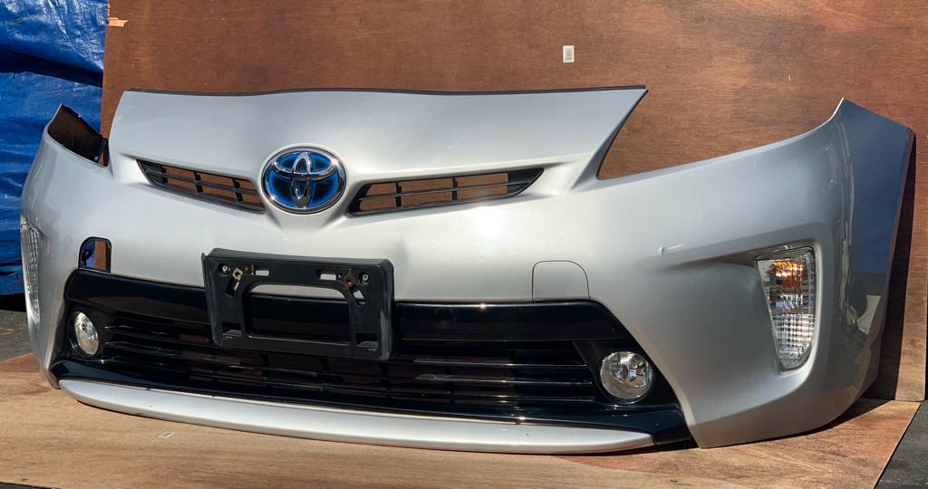 Yahoo!オークション - プリウス ZVW30 フロントバンパー シルバー Pー...