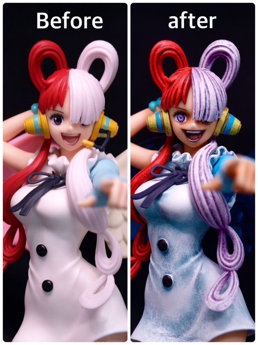 ワンピース/ウタ/フィギュア/リペイント/闇堕ちver./表情変更 ワンピース/ウタ/フィギュア/リペイント/闇堕ちver./表情変更