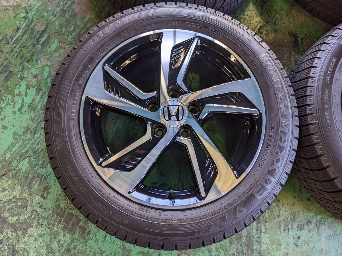 Yahoo!オークション - 来店受け渡し歓迎 215/55R17 【ホンダ純正ホイー...