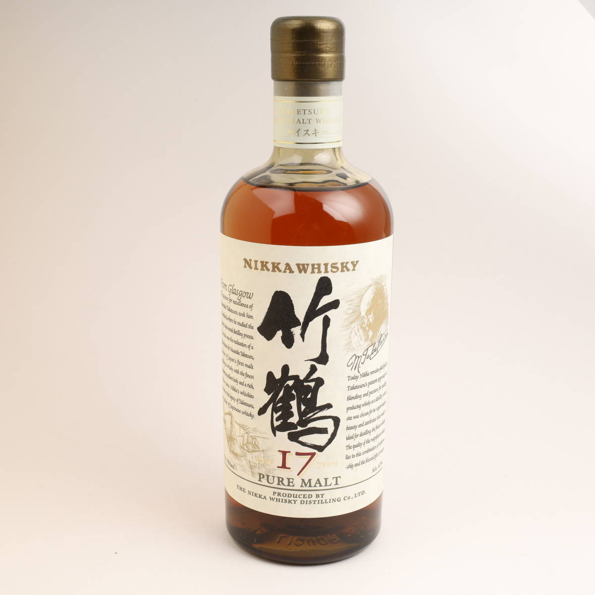 代購代標第一品牌－樂淘letao－ニッカウヰスキー 竹鶴 ピュアモルト 17年43% 700ml 未開栓品 ウイスキー 古酒
