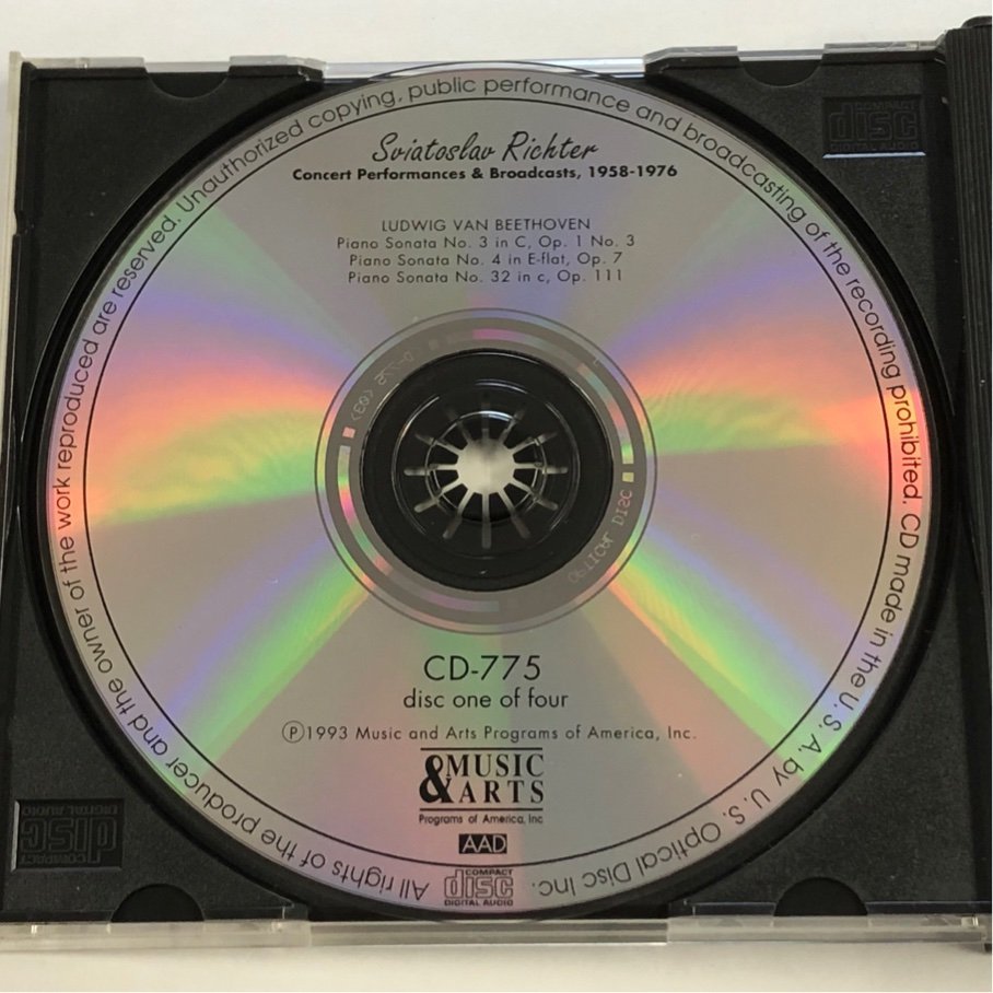 リヒテル 1958-1976年代のコンサート ブロードキャスト集 1958-1976 Music＆Arts CD-775 4CD(器楽)｜売買されたオークション情報、yahooの商品情報を ...