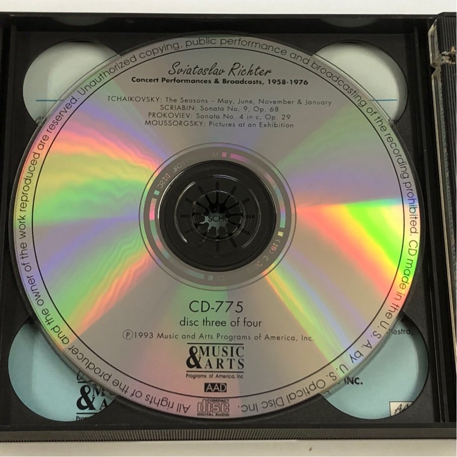 リヒテル 1958-1976年代のコンサート ブロードキャスト集 1958-1976 Music＆Arts CD-775 4CD(器楽)｜売買されたオークション情報、yahooの商品情報を ...