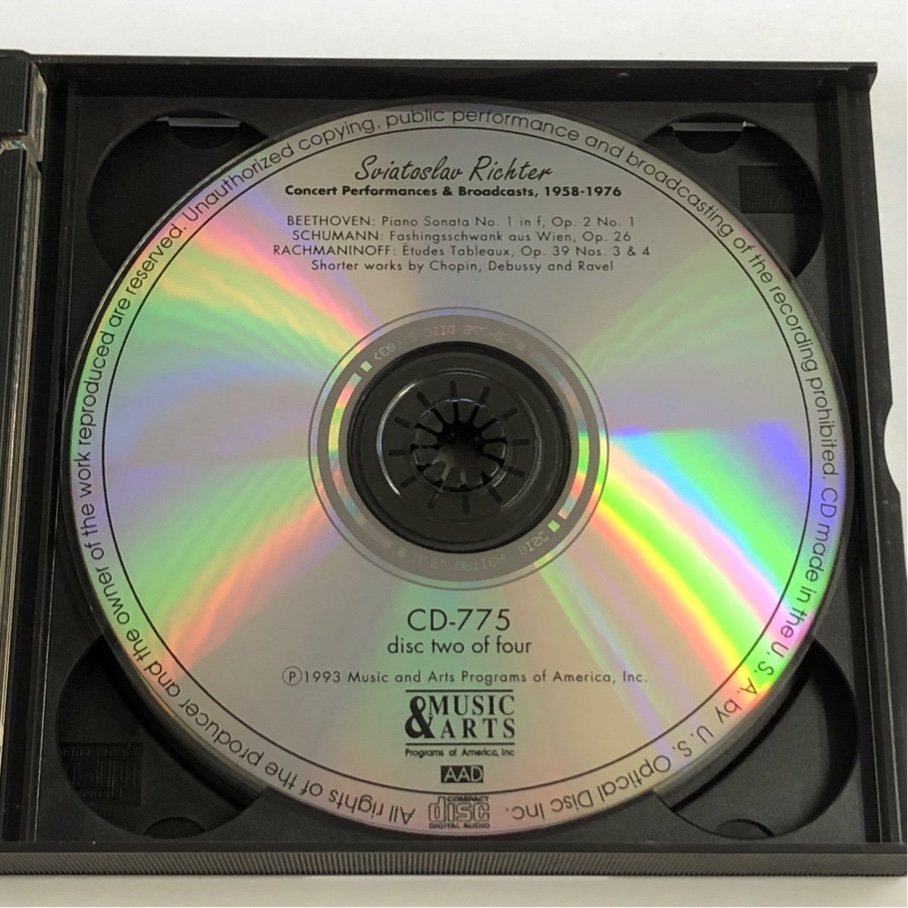 リヒテル 1958-1976年代のコンサート ブロードキャスト集 1958-1976 Music＆Arts CD-775 4CD(器楽)｜売買されたオークション情報、yahooの商品情報を ...