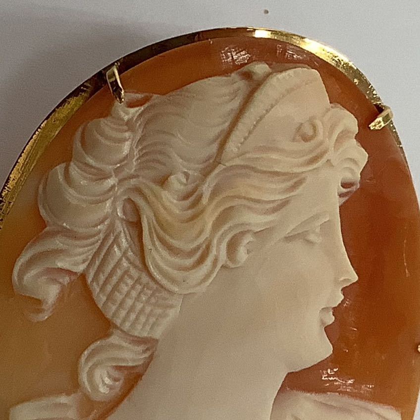 K18 18金 シェル カメオ ブローチ ペンダント トップ 2way 総重量9.00g アンティーク(カメオ)｜売買されたオークション情報、yahooの商品情報をアーカイブ公開 ...