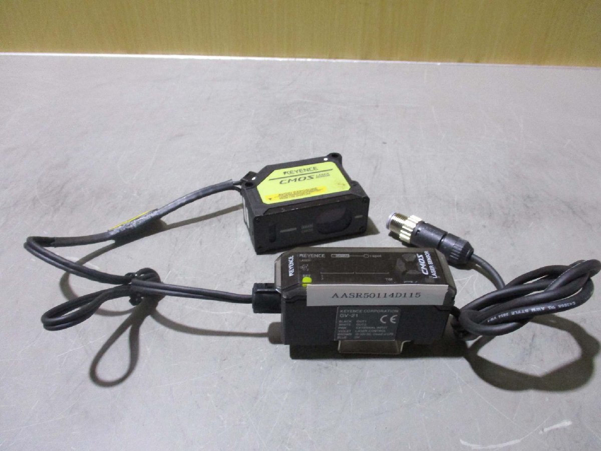 Yahoo!オークション - 中古 KEYENCE GV-21/GV-H450 レーザセンサ セッ...