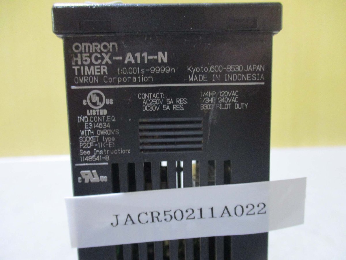 Yahoo!オークション - 中古 OMRON H5CX-A11-N デジタルタイマ(JACR5021...