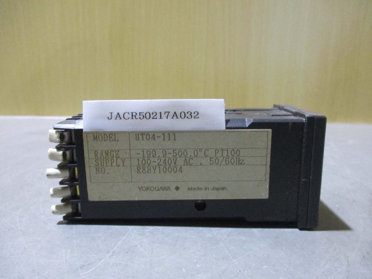 Yahoo!オークション - 中古 YOKOGAWA UT04-111 ディジタル指示調節計(J...