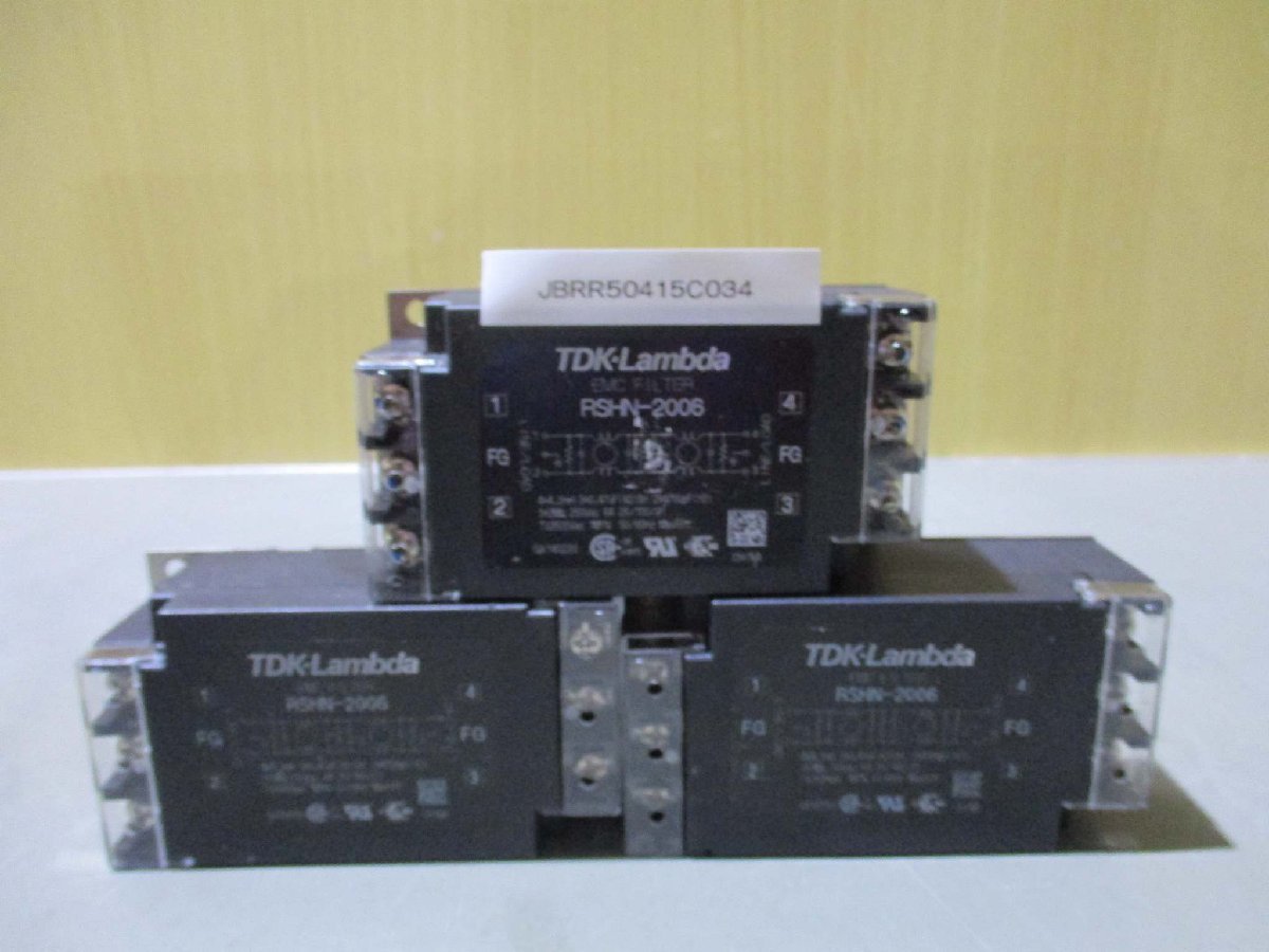 Yahoo!オークション - 中古 TDK LAMBDA EMC FILTER RSHN-2006 3セット(...