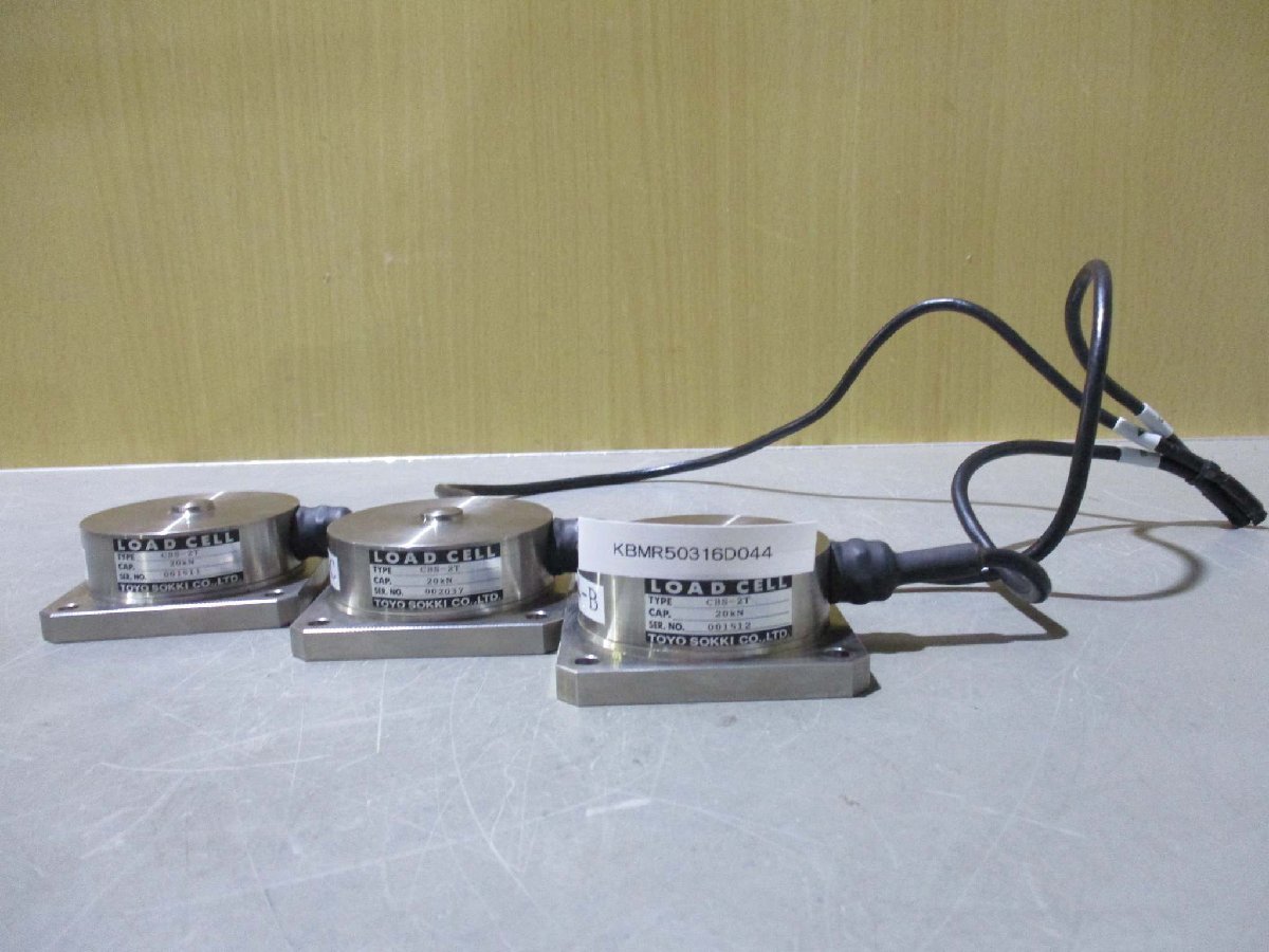 Yahoo!オークション - 中古TOYO SOKKI LOAD CELL CBS-2T 20kN 3SET(KBM...