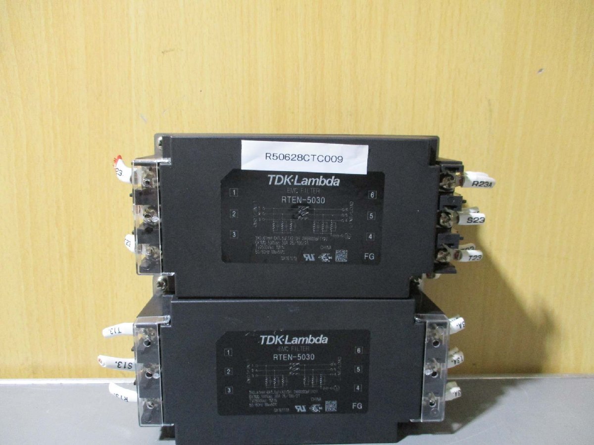 Yahoo!オークション - 中古 TDK LAMBDA EMC FILTER RTEN-5030 ノイズフ...