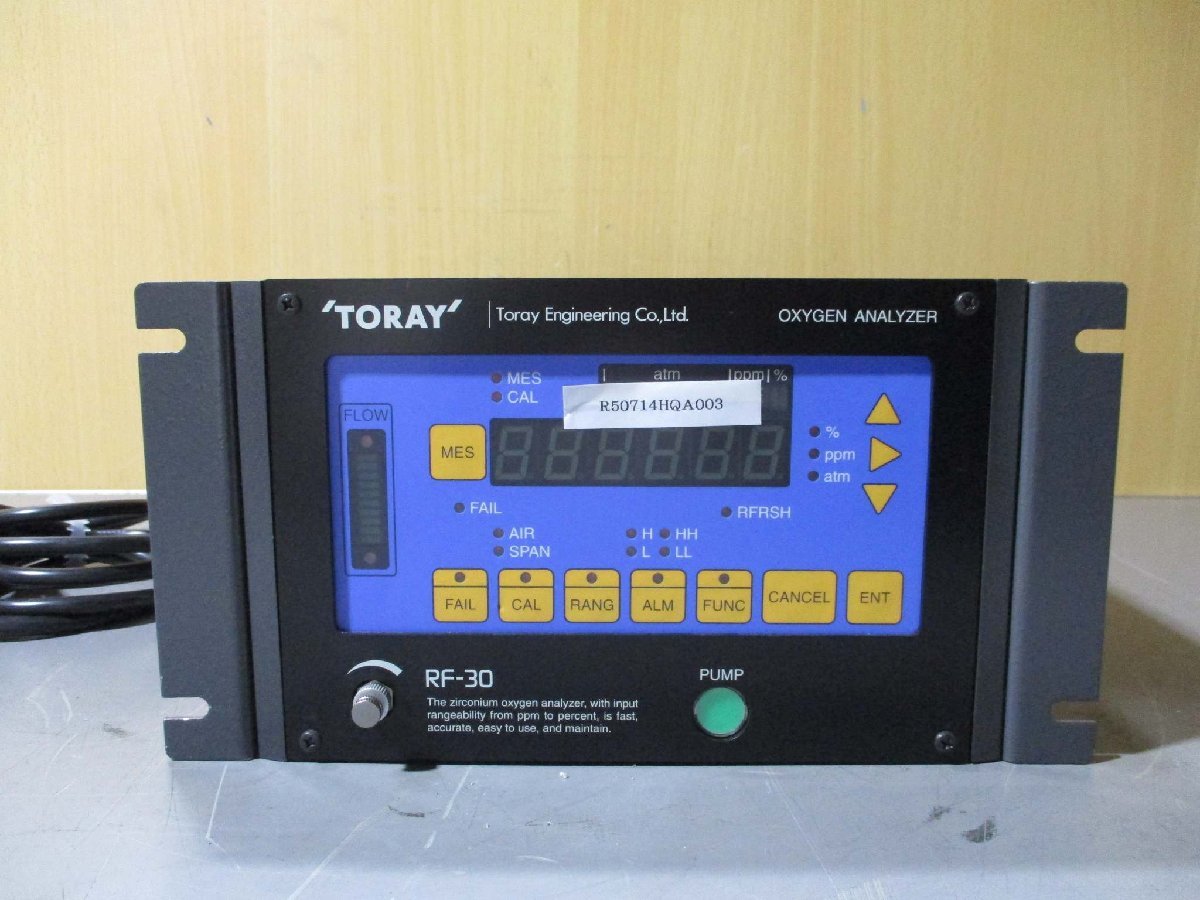 Yahoo!オークション - 中古 TORAY RF-30 Compact Oxygen Analyzer(R507...