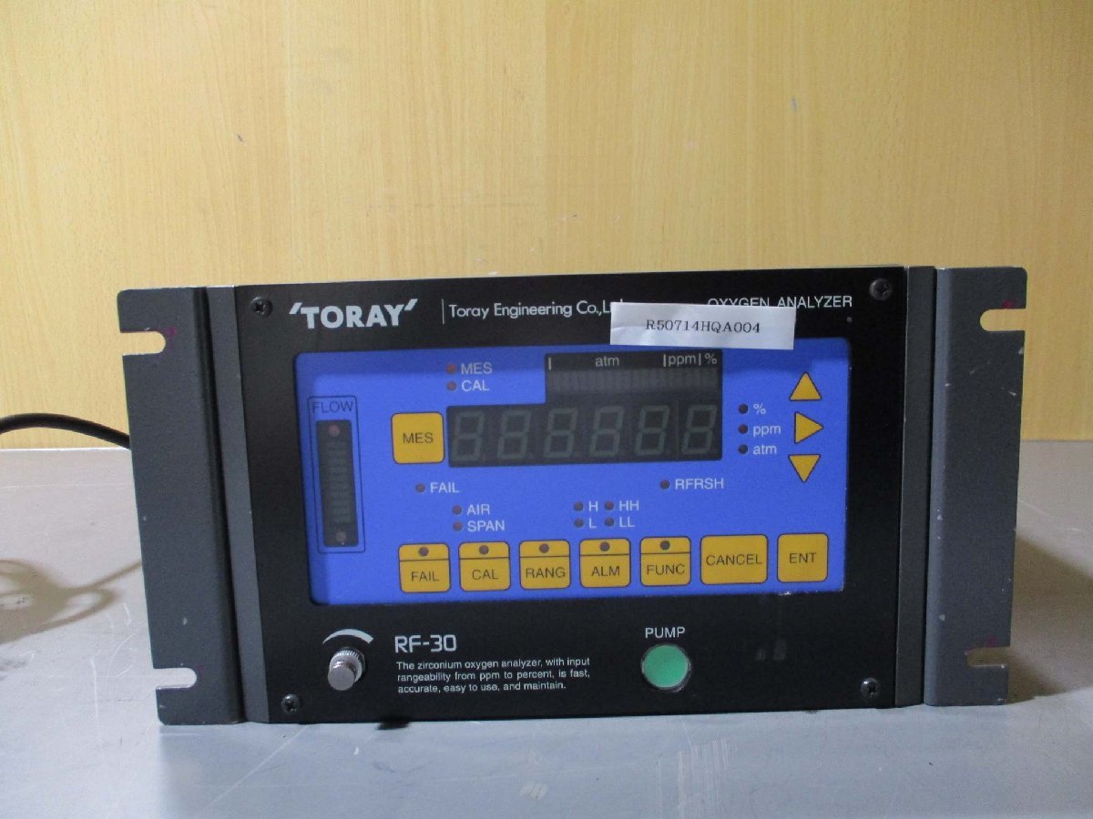 Yahoo!オークション - 中古 TORAY RF-30 Compact Oxygen Analyzer(R507...