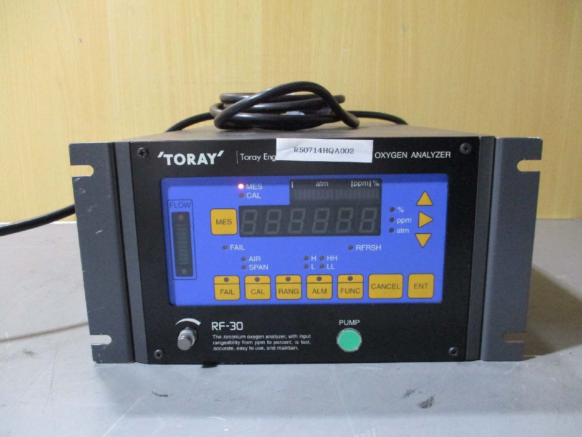 Yahoo!オークション - 中古 TORAY RF-30 Compact Oxygen Analyzer ＜通...