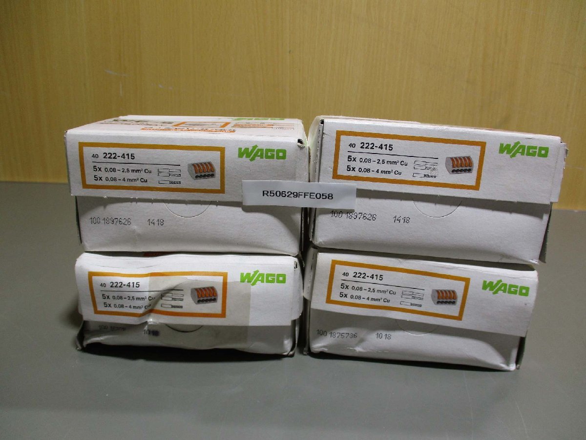 Yahoo!オークション - 新古 WAGO 222-415 Lever-Nut Lever Conductor 4...