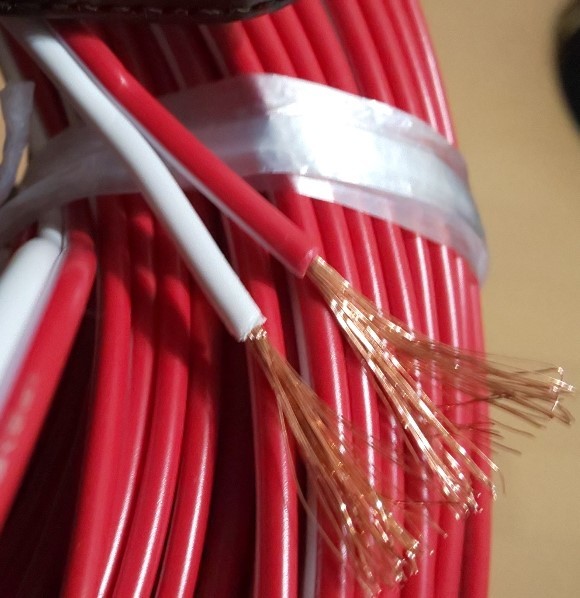 Yahoo!オークション - VFF 1.25sq 16AWG 赤/白 平行線 ダブルコード 国...
