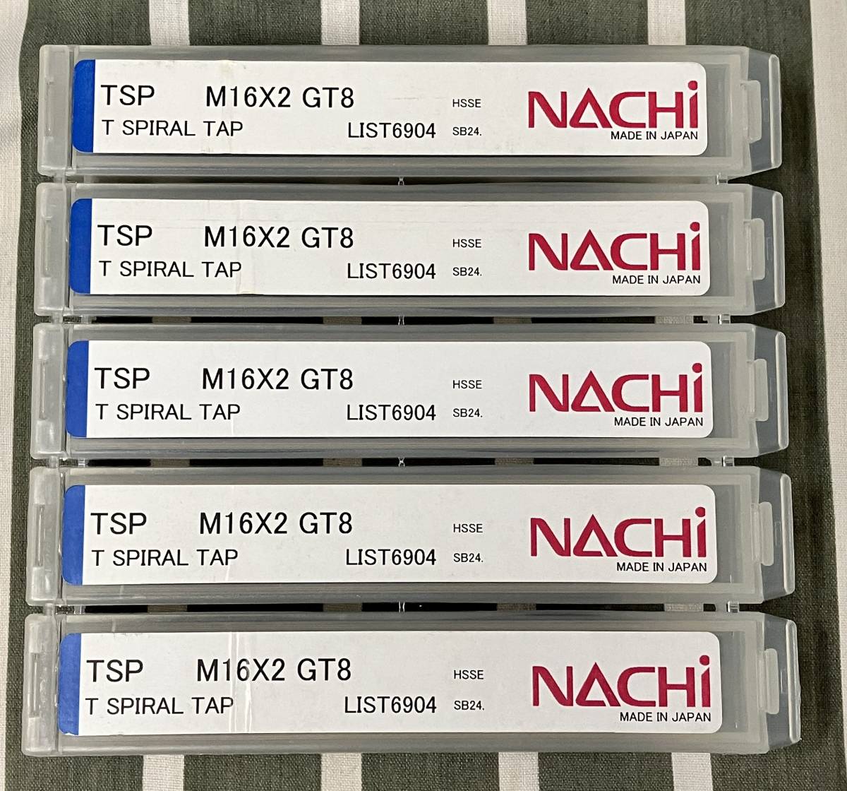 Yahoo!オークション - NACHI TSP M16×2 GT8 SPIRAL TAP 5本セット 新品