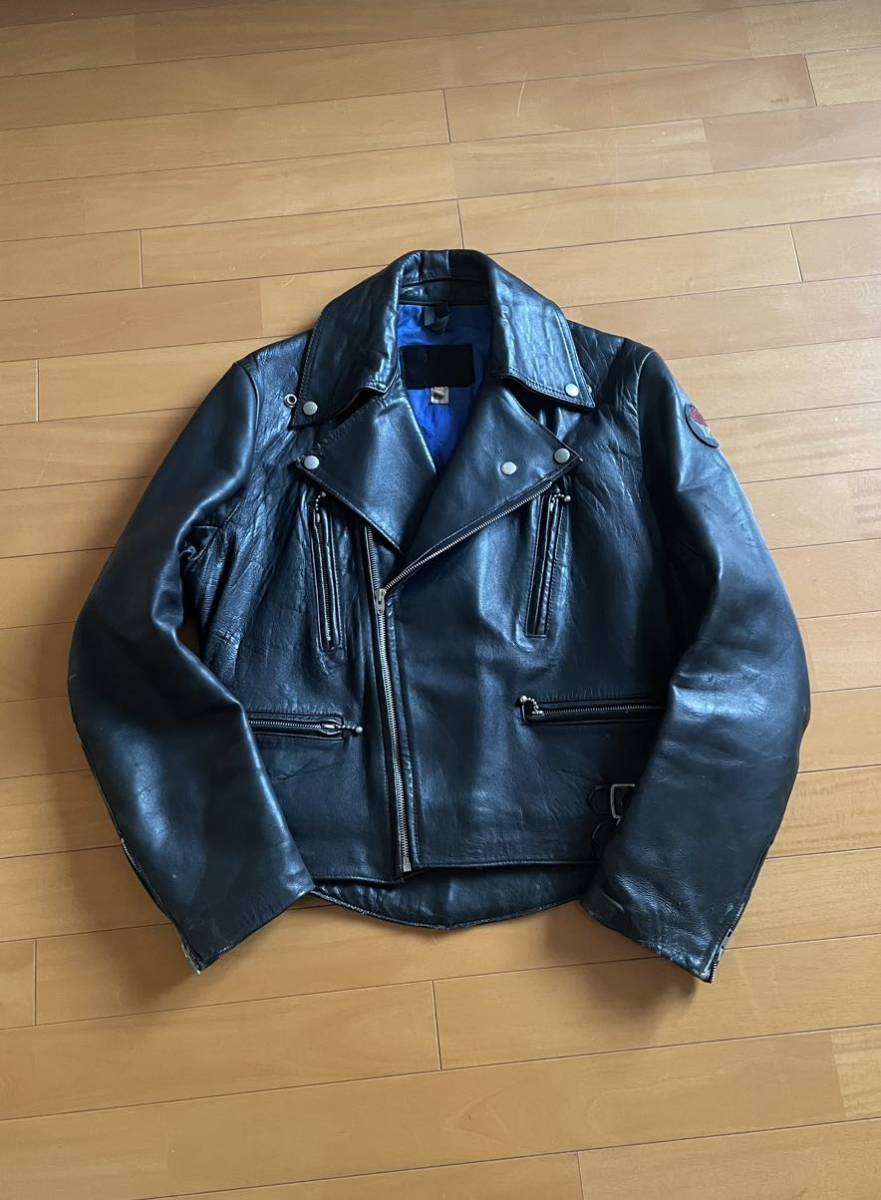 Yahoo!オークション - vintage kett 70sダブル ライダース ロンジャン ...