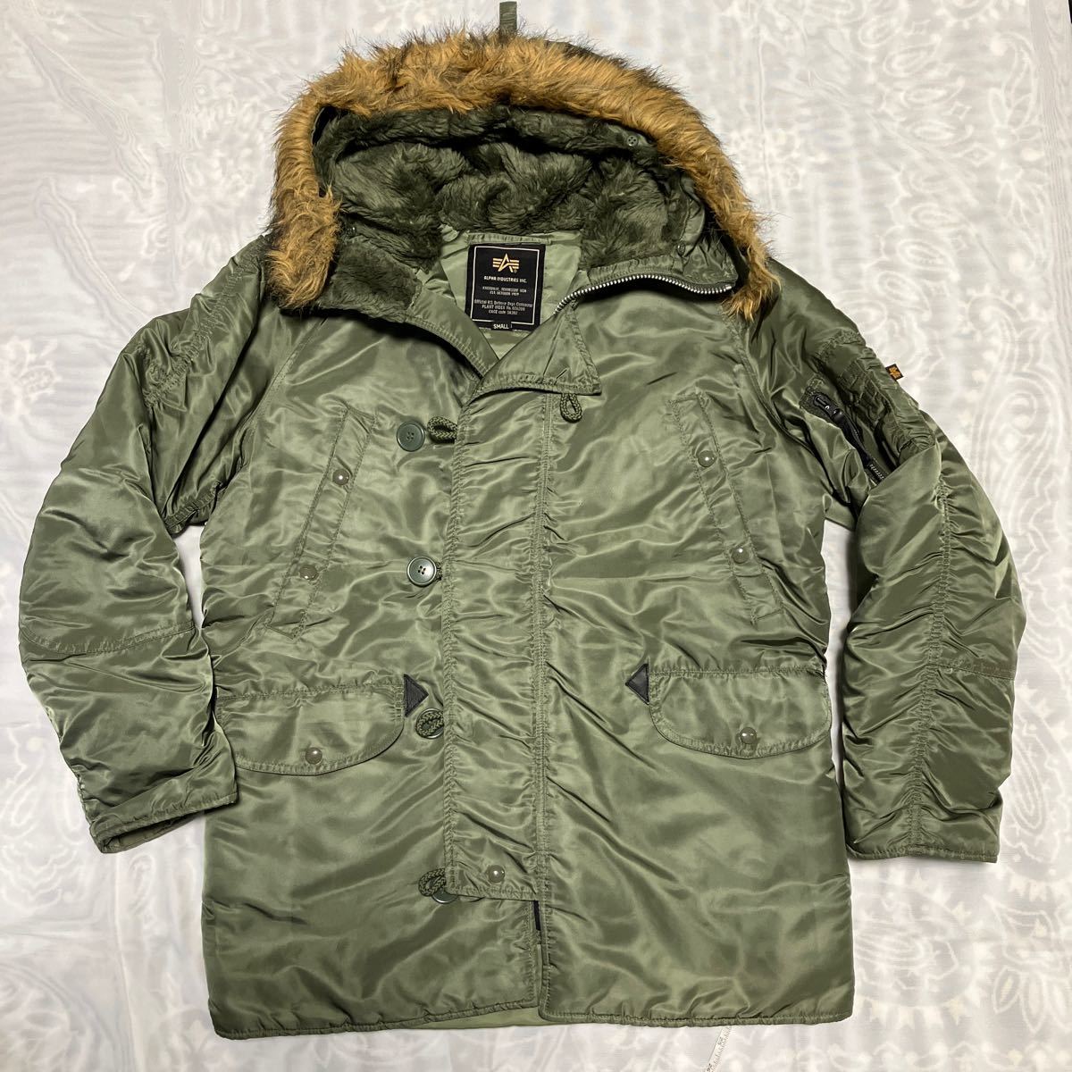 Yahoo!オークション - 美品ALPHA INDUSTRIES N-3B/フライトジャケット/...