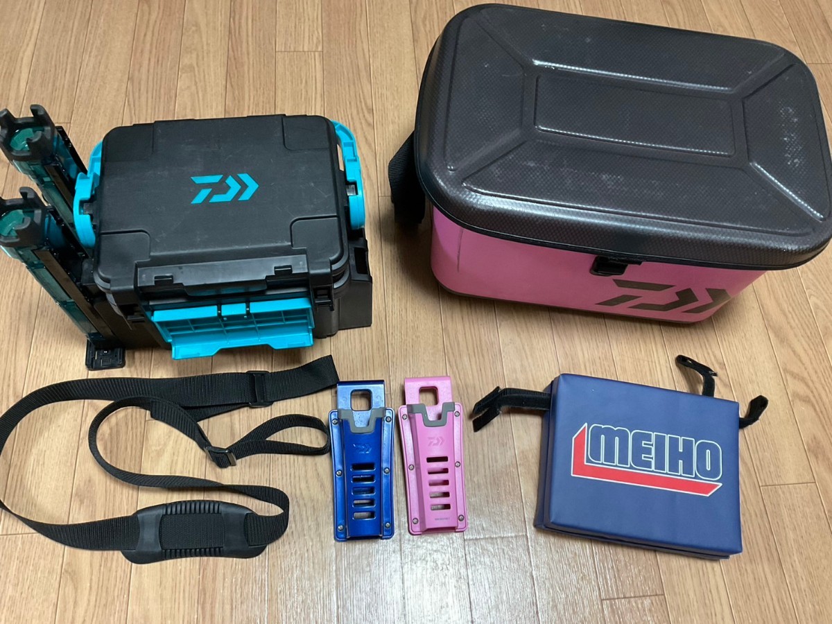 代購代標第一品牌－樂淘letao－ダイワ 船バック、TBタックルボックス3000、ロッドホルダー、メイホウクッション