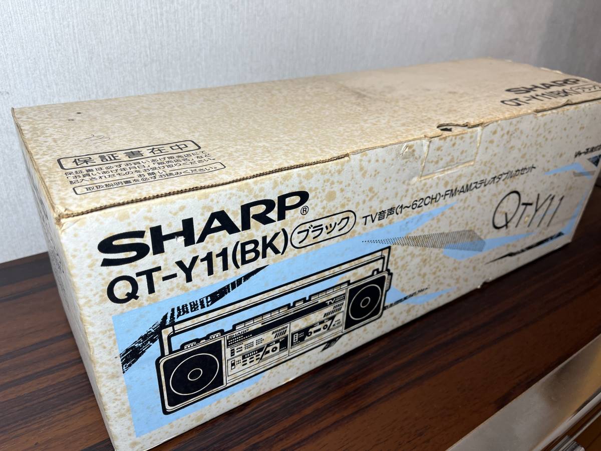 Yahoo!オークション - 【SHARP】Wカセット＜QT-Y11＞BLACK 箱付き・専...