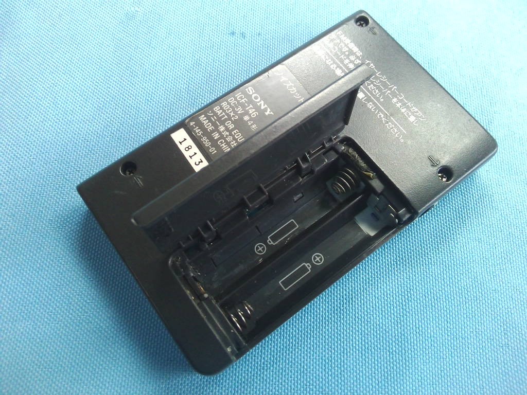 Yahoo!オークション - SONY ソニー AM／FM ポケットラジオ ICF-T46 ジ...