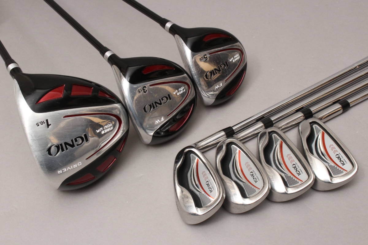 Yahoo!オークション - 100円～【良品】イグニオ クラブセット 7本《1W/...