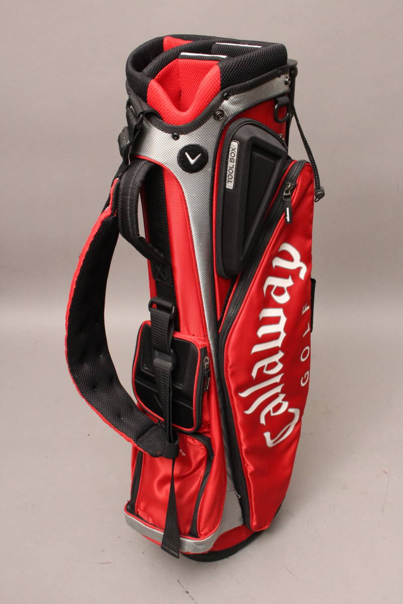 代購代標第一品牌-樂淘letao-100円~【美品】callaway キャロウェイ キャディバッグ《7 5型》スタンド 5分割 軽量 レッド