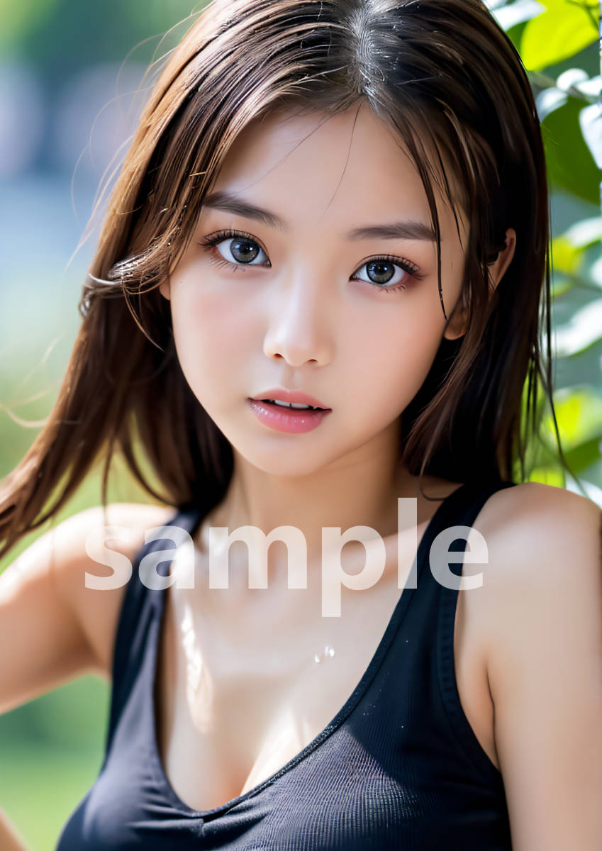Yahoo オークション Ai美女 Aiイラスト A4ポスター 光沢ゴールド写真