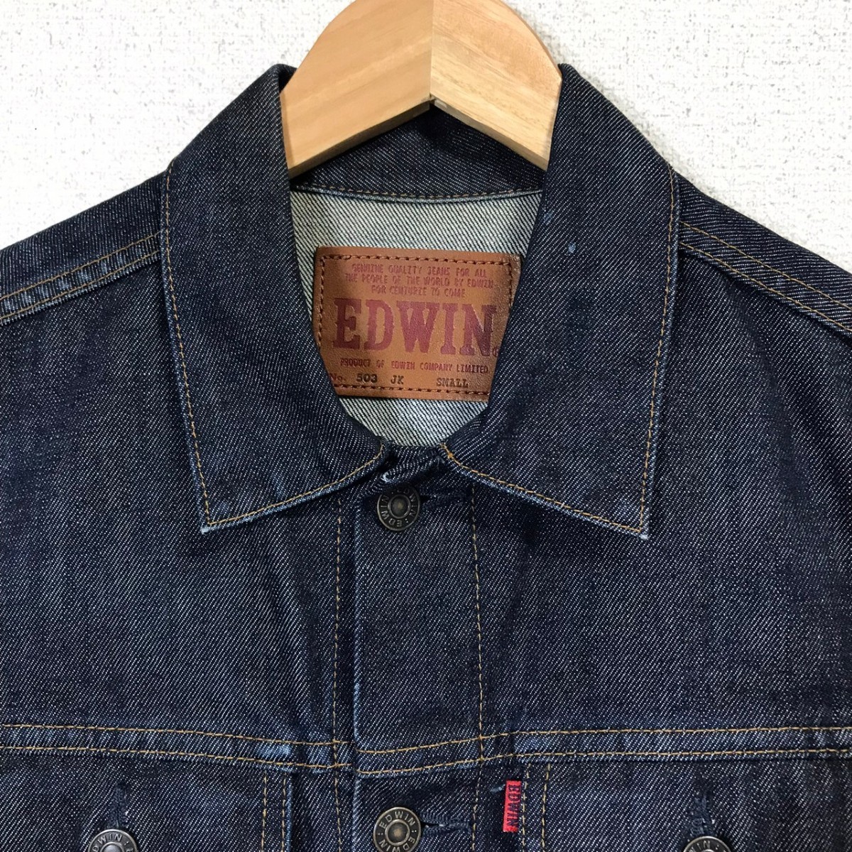Yahoo!オークション - F8915dL EDWIN 503 エドウィン503 サイズS デニ...