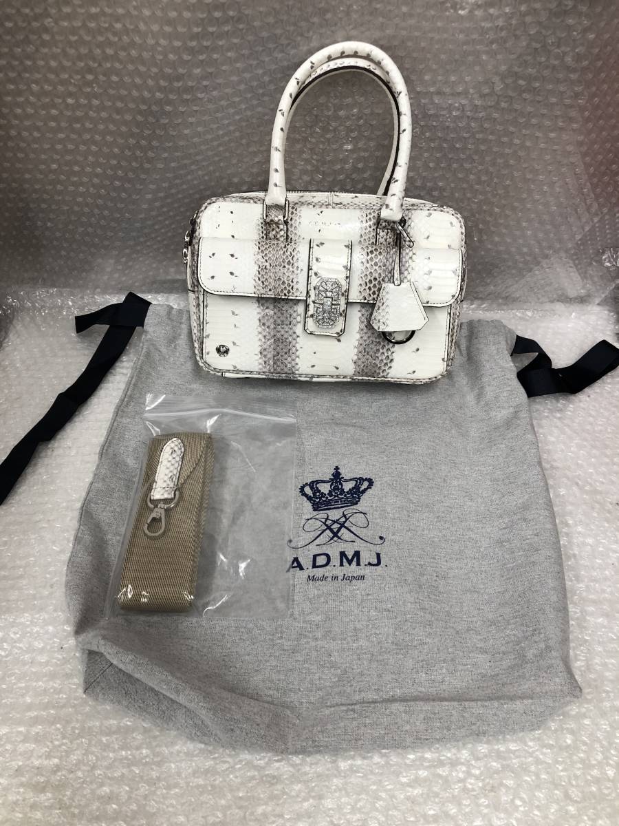 Yahoo!オークション - ADMJ エーディーエムジェー パイソンレザー スワ...